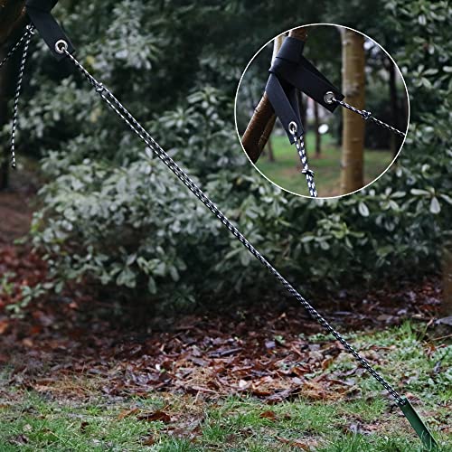 Liliantus Tree Stakes Kit, Anchor Tree Support Strap with Stakes for Garden Plant