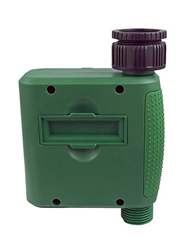 Instapark PWT-07 Outdoor Waterproof Digital Programmable Single Outlet Automatic On Off Water Faucet Hose Timer with Rain Delay and Manual Control