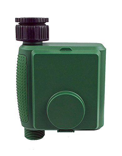 Instapark PWT-07 Outdoor Waterproof Digital Programmable Single Outlet Automatic On Off Water Faucet Hose Timer with Rain Delay and Manual Control