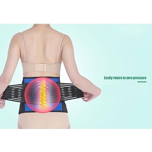 MIOTEQ Back Brace Lumbar Support Belt For Women And Men, Adjustable Safety Belt With Dual Lumbar Pads For Lower Back Pain Relief (Size : XX-Large)