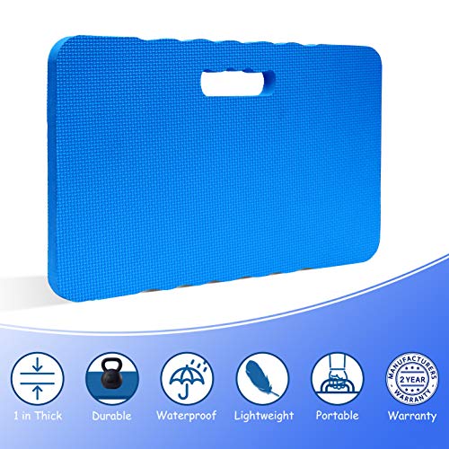 Gardzen 3 Pack Garden Kneeling Pad - for Gardening, Baby Bath, Yoga, Pilates, Exercise, 18"x11"x1", Blue