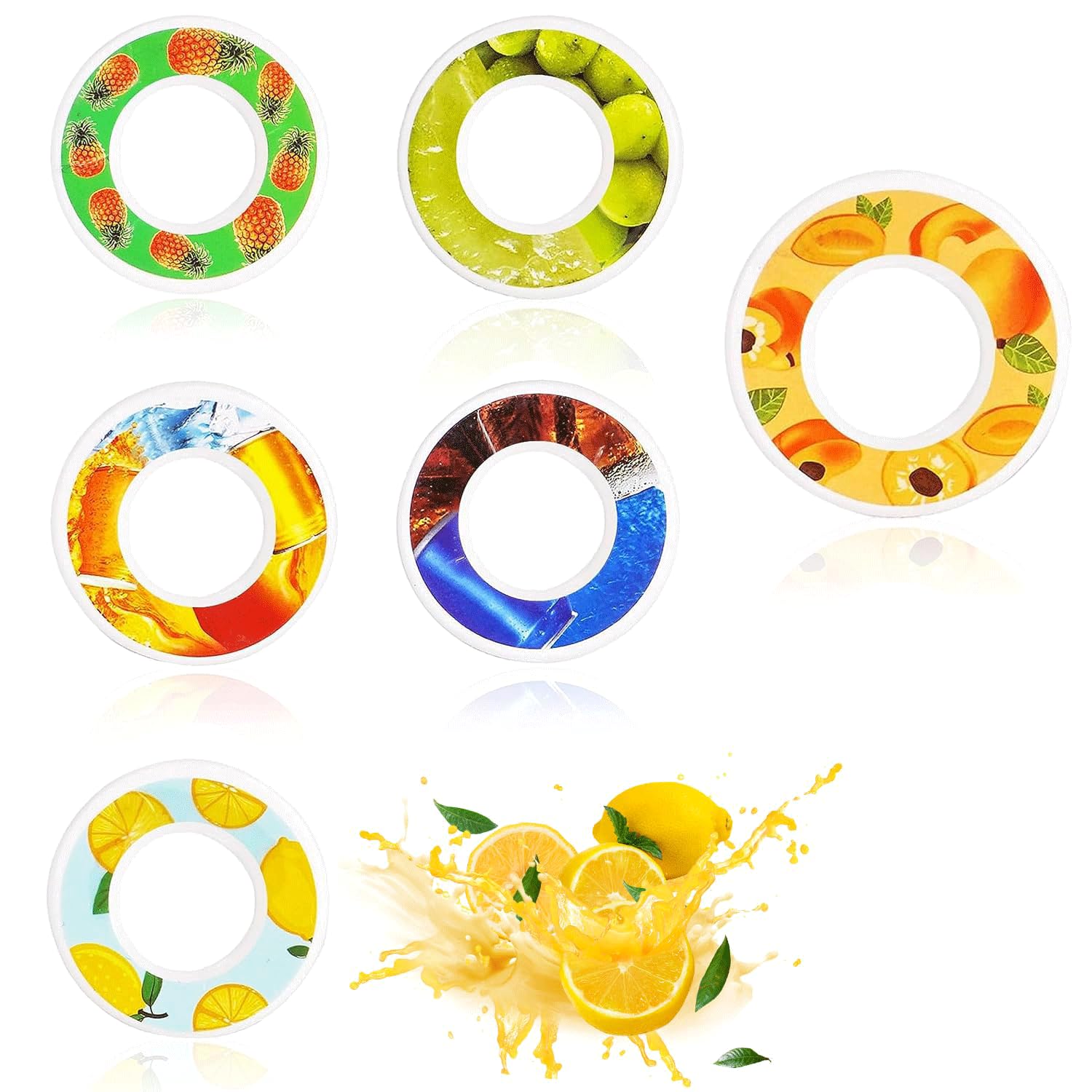 MANMANTAO 7Pcs Water Bottle with Flavor Pods, Fruit Fragrance Pods Water Bottle, Scent Water Cup, Sports Water Cup Suitable for Gym and Outdoor Gift