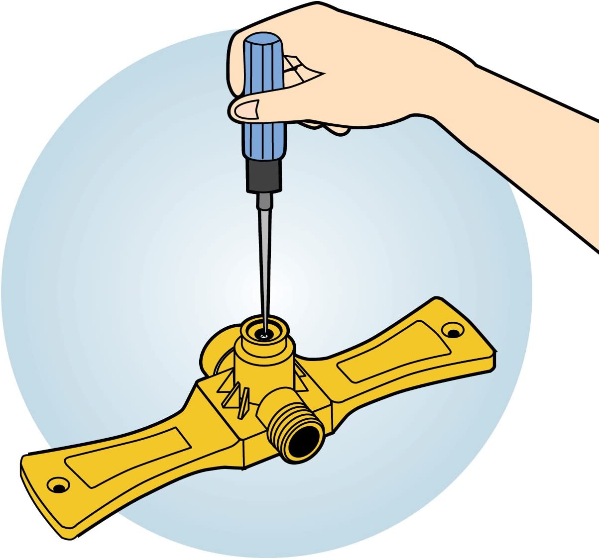 Orbit 58092N Port-A-Rain Hose Watering Sprinkler System , Green
