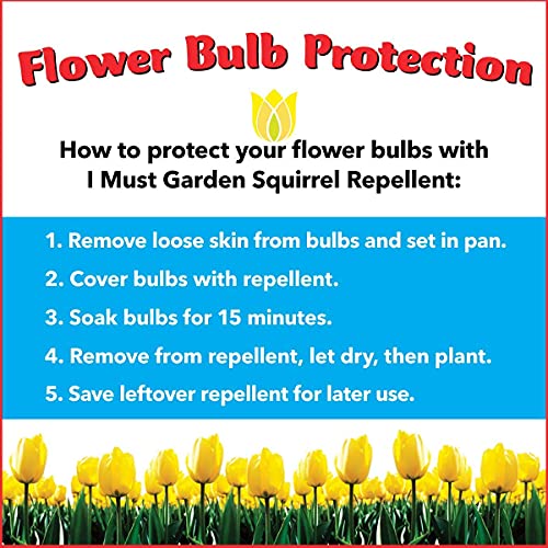 I Must Garden Squirrel Repellent: Protects Vehicles, Plants, Decking, & Furniture – Works on Chipmunks – 1 Gallon Ready to Use Refill
