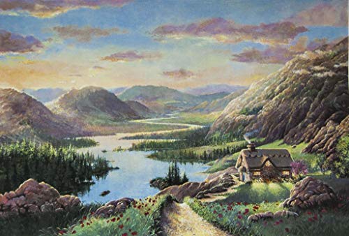 Above 16 River (Nature Landscape Decor Art Framed)