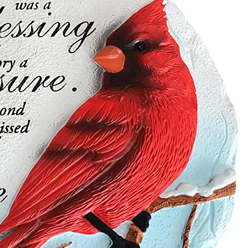 Spoontiques - Garden Décor - Cardinal Stepping Stone - Decorative Stone for Garden