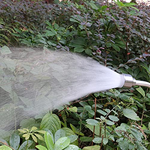 STYDDI 18-inch Soft Rain Watering Wand with Shut Off Valve, Lightweight and Durable Metal Gentle Watering Wand Perfect for Hanging Baskets, Planters, Garden, Shrubs and Seedbed