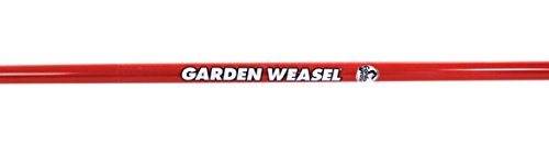 Garden Weasel Cultivator β Break Up Soil, Detachable Tines, Long Handle, 54.5β Long, red and silver