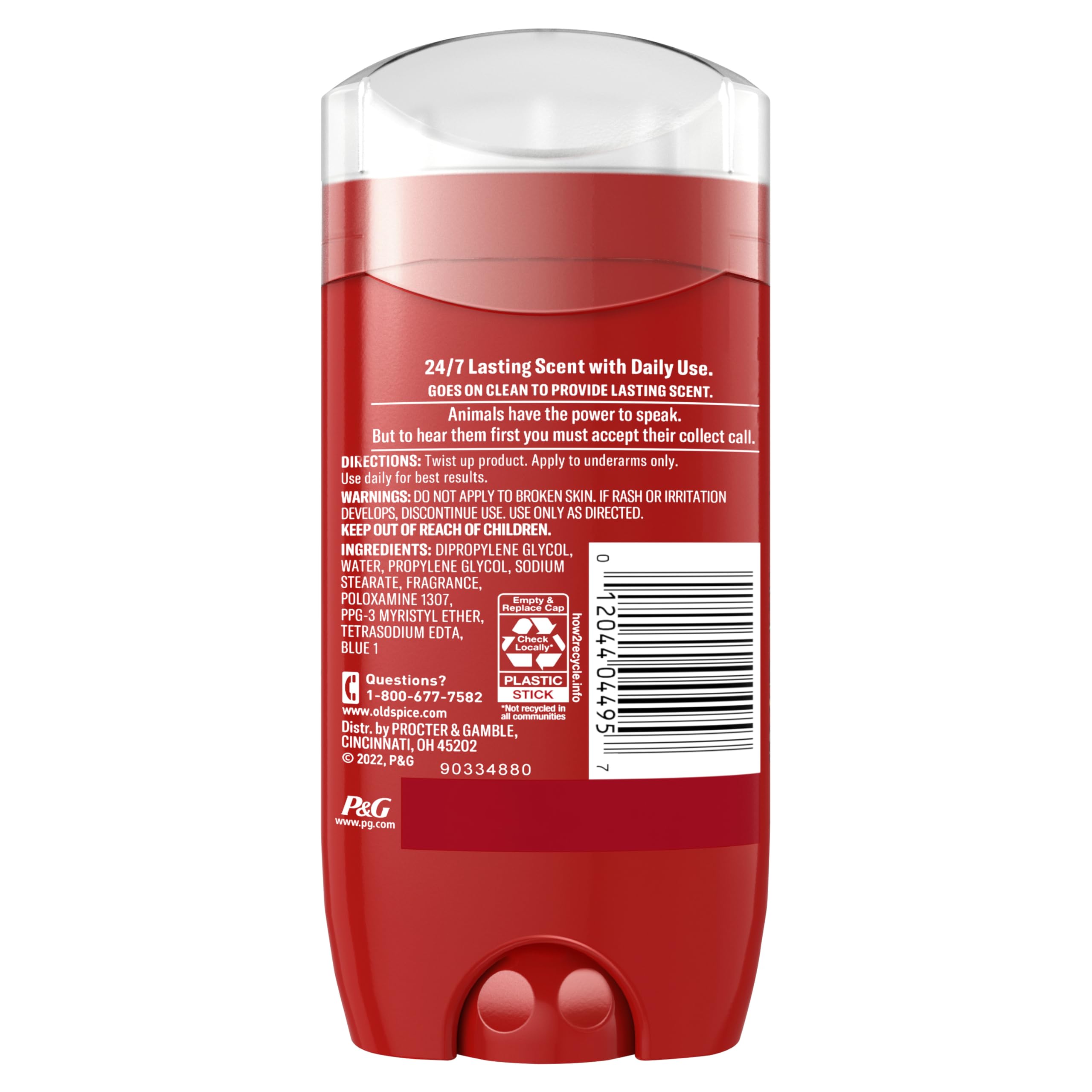 Old Spice Aluminum Free Deodorant for Men, ElkLord, 48 Hr. Protection, 3.0oz (Pack of 3)