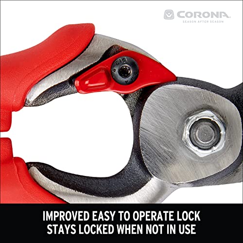 Corona BP 7100D Forged DualCUT Bypass Hand Pruner, 1-Inch Cut, Steel