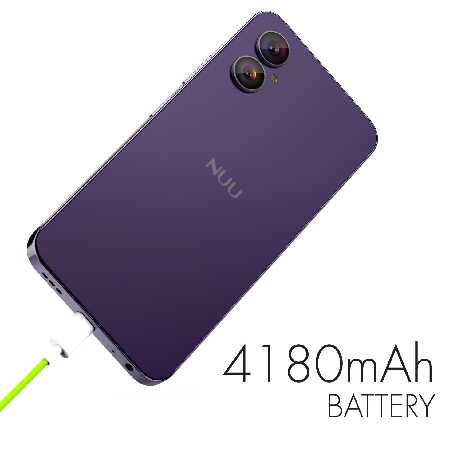 NUU A15 Cell Phone 4GB + 128GB, Compatible with Mint, Metro, T-Mobile, Qlink and More, Perfect for Teenagers, Dual SIM 4G, Octa-Core Helio G36 2.2GHz 6.5" HD+, Android 13, White, US Warranty