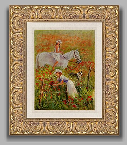 SOLD Wildflowers by the Fence, Girls And Their Animals By Internationally Renown Painter Yary Dluhos.
