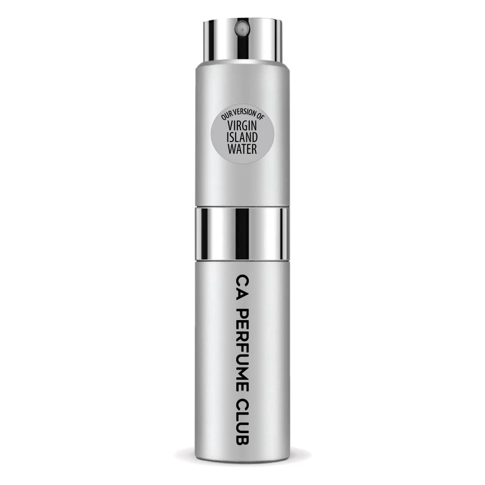 CA Perfume Impression of Virgin Island Water For Women & Men Replica Version Fragrance Dupes Concentrated Long Lasting Eau de Parfum Spray Refillable Atomizer Bottle 0.27 Fl Oz/8ml-X1