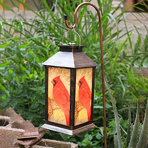 Solar Lanterns, Outdoor Hanging Lanterns Waterproof LED Solar Cardinal Lights Tabletop Lamp for Outdoor Patio Garden(1pack