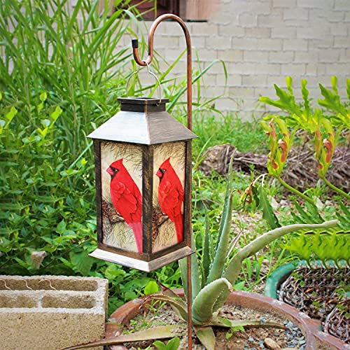 Solar Lanterns, Outdoor Hanging Lanterns Waterproof LED Solar Cardinal Lights Tabletop Lamp for Outdoor Patio Garden(1pack