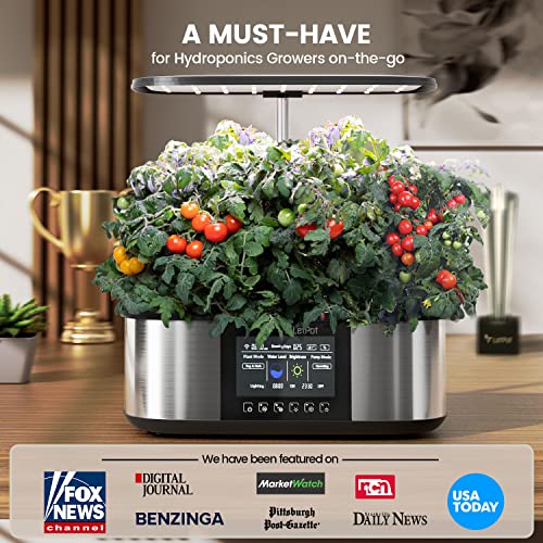 LetPot LPH-Max 21 Pods Hydroponics Growing System, [Automatic Irrigation & 3X-Faster Grow Light] Smart Hydroponics Growing System Indoor Garden, APP & WiFi Controlled Self-Managed Nurturing & Watering