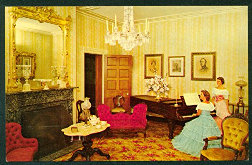 Drawing Room Wheatland Lancaster Pennsylvania Chickering Piano Buchanan Postcard