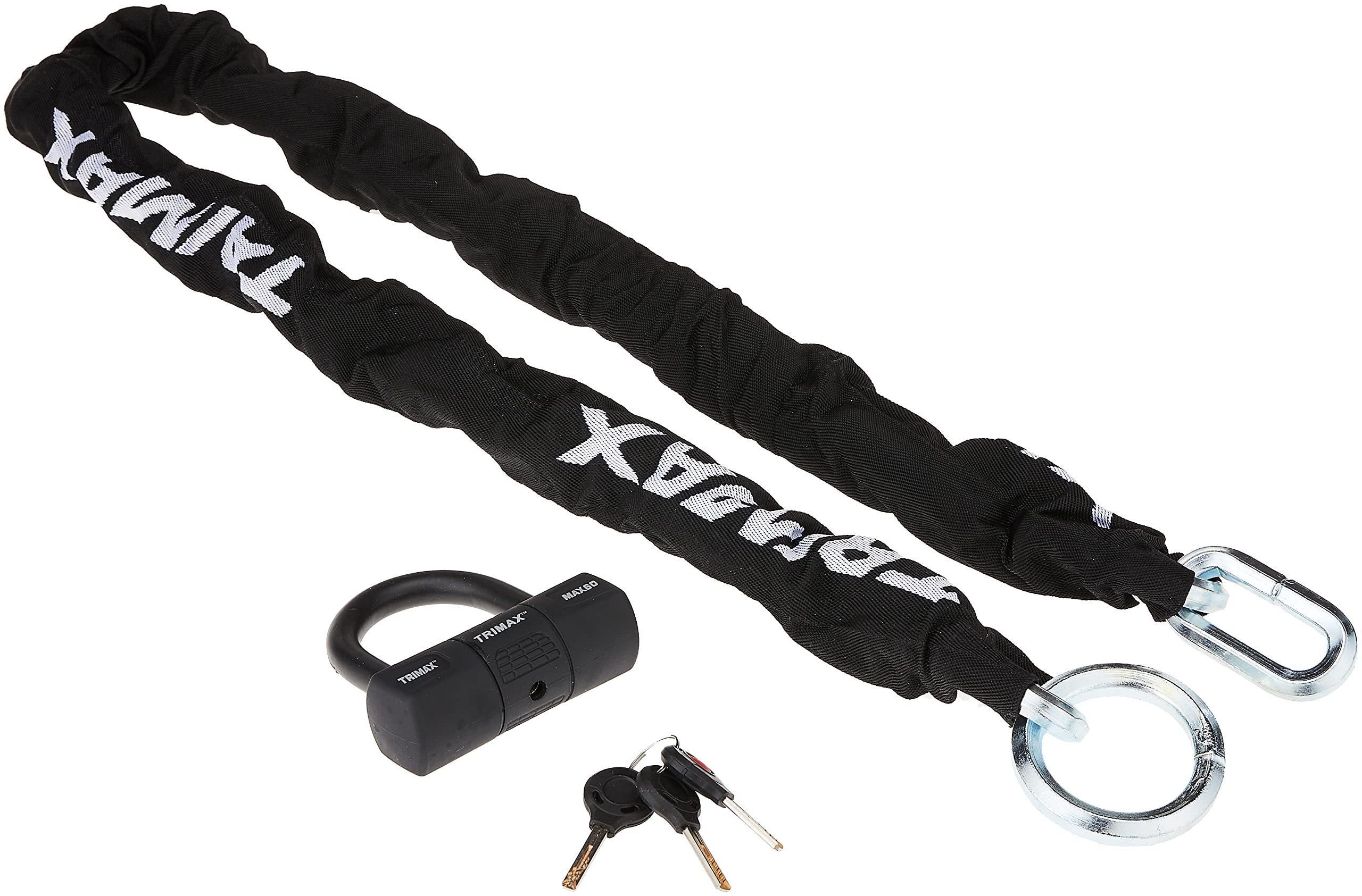 Trimax THEX5060 Combo Set - THEX Super Chain 5' x 11mm + MAX60 Disc U-Lock