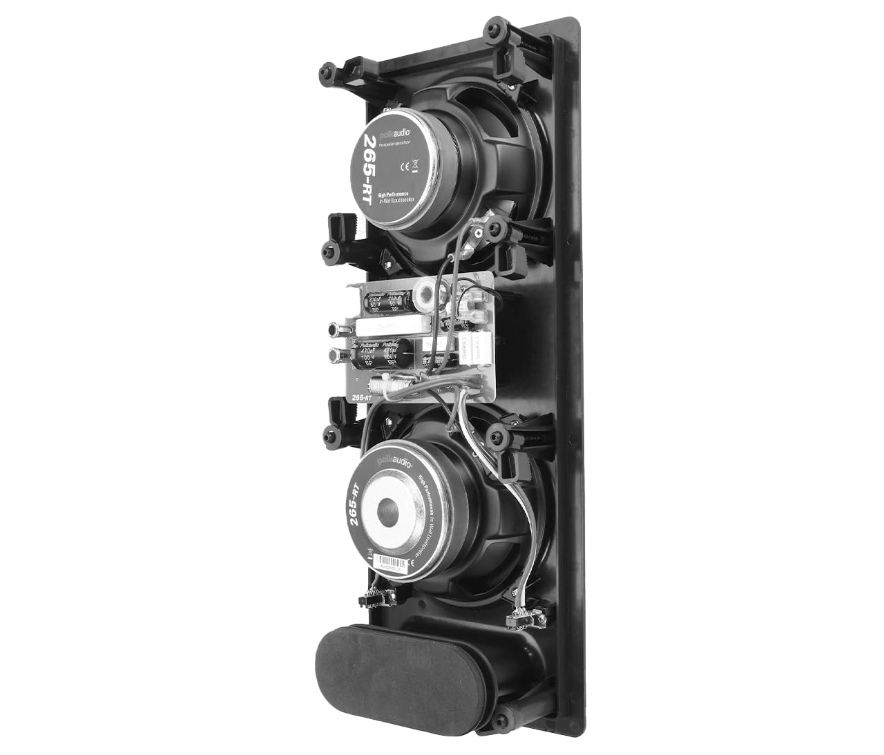 Polk Audio 265-RT 3-Way in-Wall Speakers - The Vanishing Series | 2 Speakers | Easily Fits in Ceiling/Wall | Use in Front, Rear or as Surrounds | White, Paintable Grille