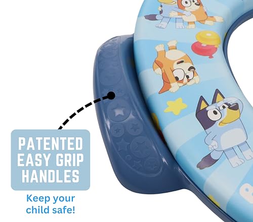 Bluey Soft Potty Seat - Potty Training Toilet Seat, Soft Cushion, Baby Potty Training, Safe, Easy to Clean
