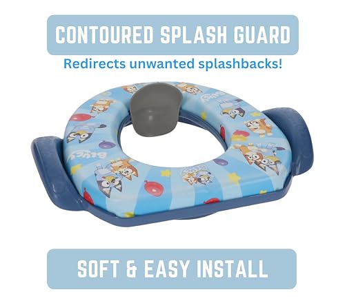 Bluey Soft Potty Seat - Potty Training Toilet Seat, Soft Cushion, Baby Potty Training, Safe, Easy to Clean