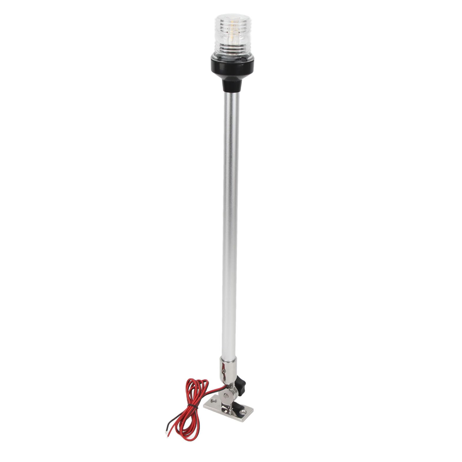 LED Anchor Light, Waterproof PC Lampshade LED Stern Pole Light Anti Rust for Fishing Boats