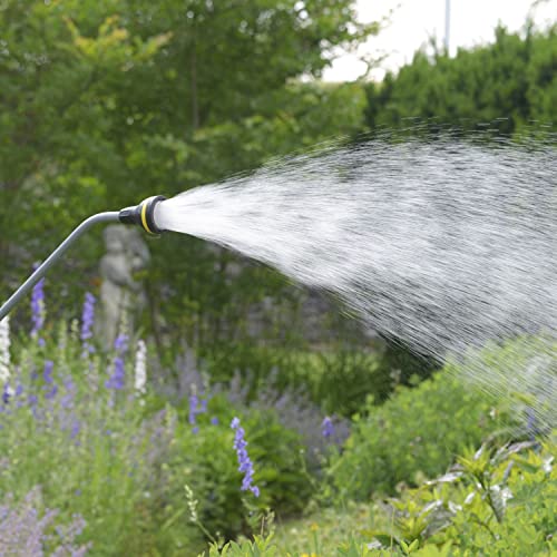 Melnor 65146AMZ RelaxGrip Shower Head Watering QuickConnects 33" Wand, Black/Yellow