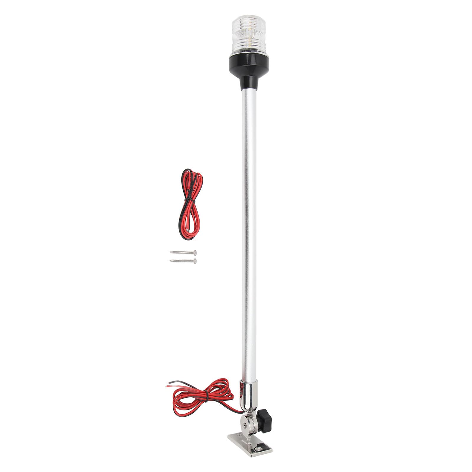 LED Anchor Light, Waterproof PC Lampshade LED Stern Pole Light Anti Rust for Fishing Boats