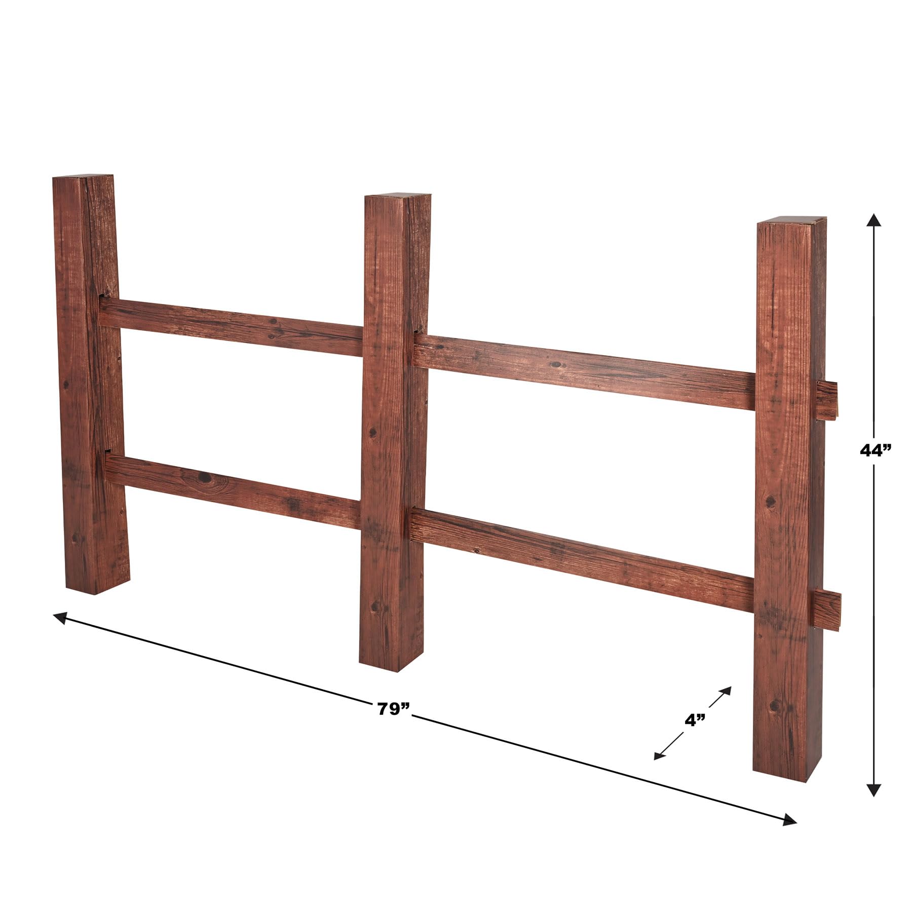 Beistle Large 3' 8" x 6' x 7" Cardboard Brown Fence Decorations Photo Prop Western Party Decor for Events Photography Shoot