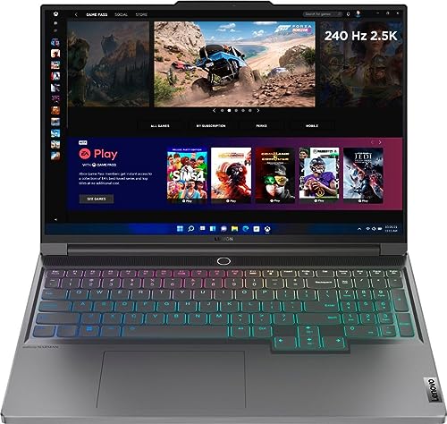 Lenovo Legion Slim 7i Gaming Laptop 16.0" 240 Hz IPS WQXGA (Intel i9-13900H, 32GB DDR5, 2x2TB SSD (4TB), GeForce RTX 4070 8GB, RGB KYB, FP Reader, Thunderbolt 4, WiFi 6E, Win 11 Pro) w/Dockztorm Hub