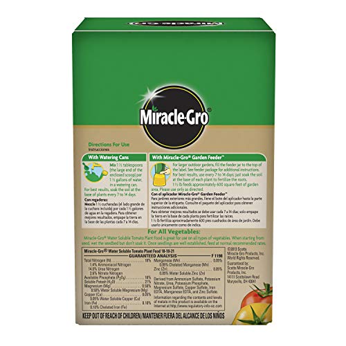 Miracle-Gro 2000422 Plant Food, 1.5-Pound (Tomato Fertilizer), 1.5 lb