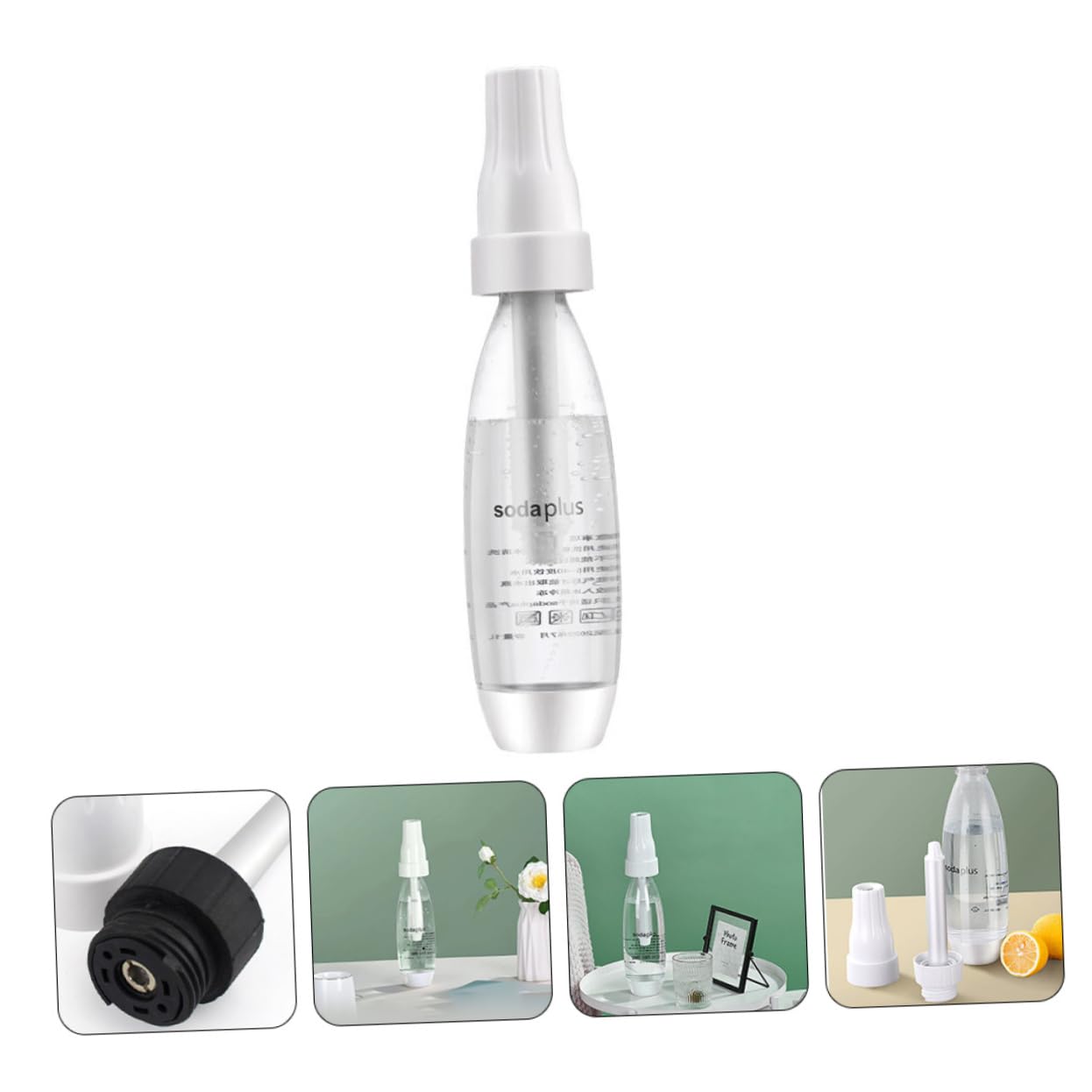 NOLITOY 2 Pcs Sparkling Water Machine Water Maker Carbonating Bottles Carbonated Drink Maker Soda Water Making Tool Water Carbonator White Food Grade Bpa Manual Carbonated Water