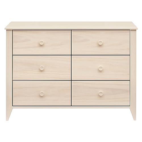Babyletto Sprout 6-Drawer Dresser for Kids Bedroom - Baby Dresser for Nursery - Double Chest of Drawers for Boys and Girls - GREENGUARD Gold Certified Wood Dresser for Living Room - Washed Natural