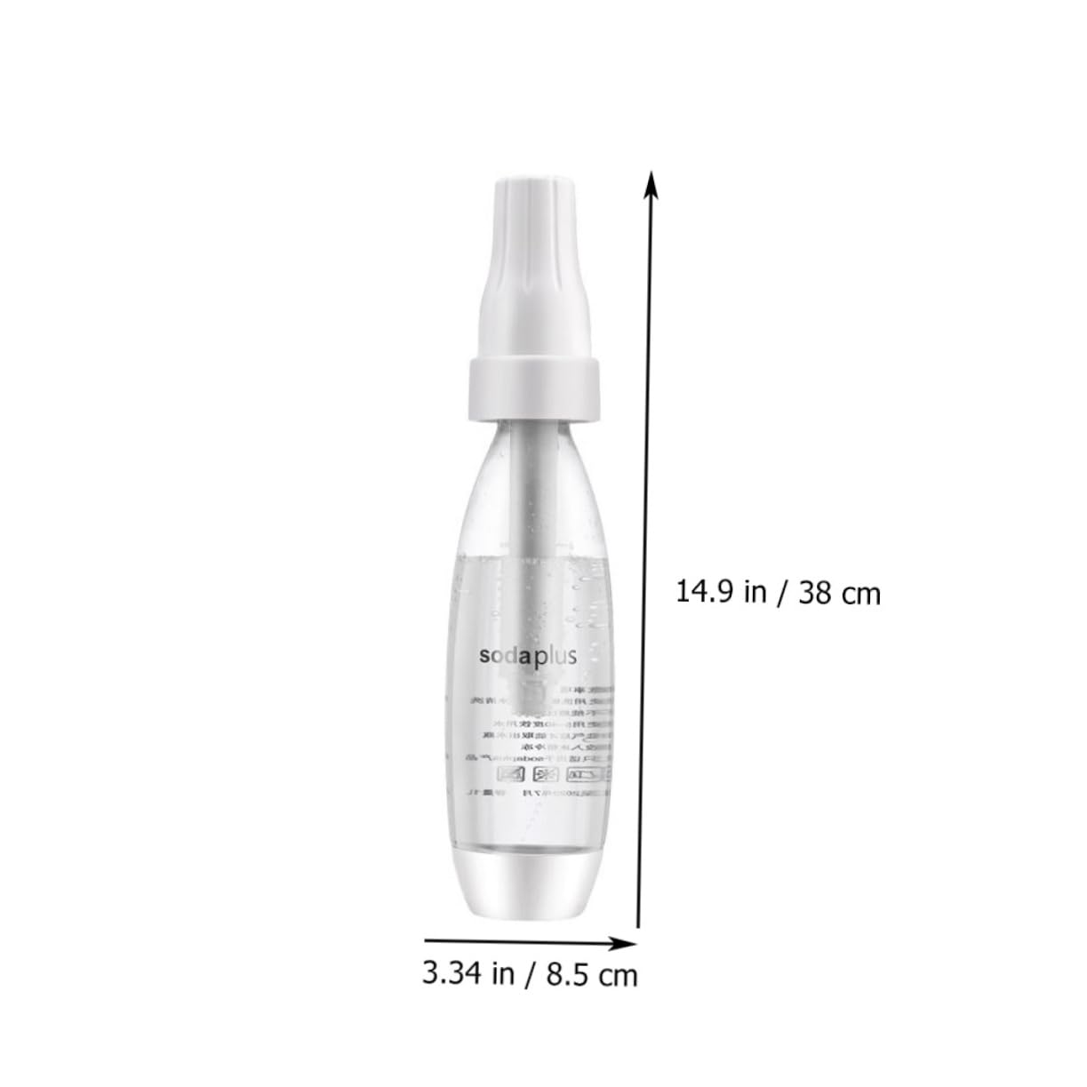 NOLITOY 2 Pcs Sparkling Water Machine Water Maker Carbonating Bottles Carbonated Drink Maker Soda Water Making Tool Water Carbonator White Food Grade Bpa Manual Carbonated Water