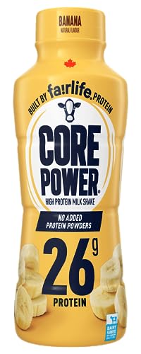 Fairlife Core Power 26g Protein Milk Shakes, Banana, (Pack of 4) Made with Canadian Milk (Shipped from Canada) by TrendnSave