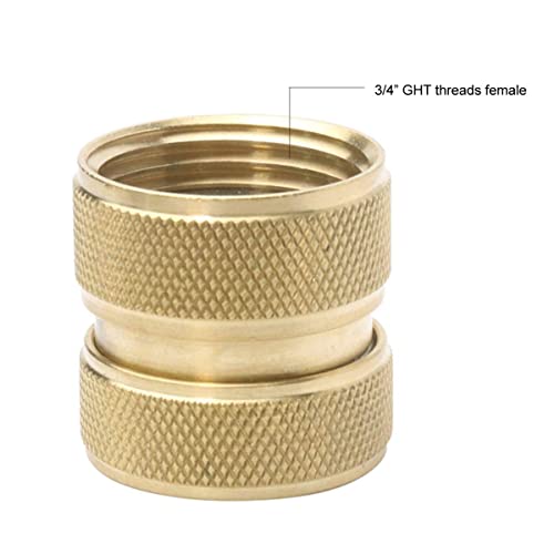 PLG Brass 8-Piece Quick Connect Garden Hose Fittings, 6 Male and 2 Female Set