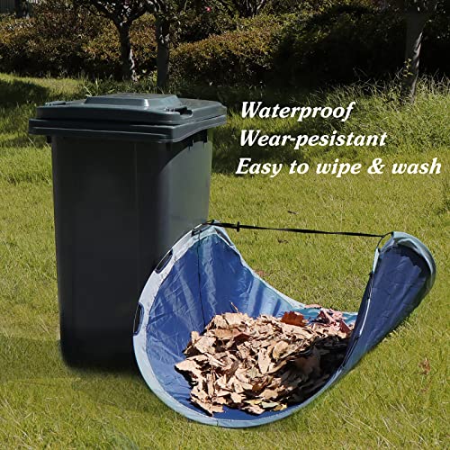 Leaf Collector- Garden Tool, Collapsible Reusable yard waste collector,leaf pickup, leaf loader,Heavy duty tote, Foldable Dustpan