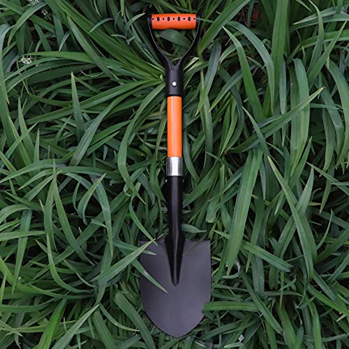 Shovel for Digging 28-inch Small Round Shovel with D-Handle Kids Metal Beach Shovel,Camp Shovel ,Garden Shovel ,Gardening Tools Fiberglass Handle