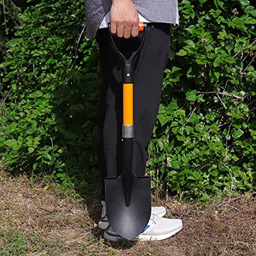 Shovel for Digging 28-inch Small Round Shovel with D-Handle Kids Metal Beach Shovel,Camp Shovel ,Garden Shovel ,Gardening Tools Fiberglass Handle