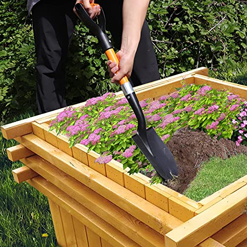 Shovel for Digging 28-inch Small Round Shovel with D-Handle Kids Metal Beach Shovel,Camp Shovel ,Garden Shovel ,Gardening Tools Fiberglass Handle