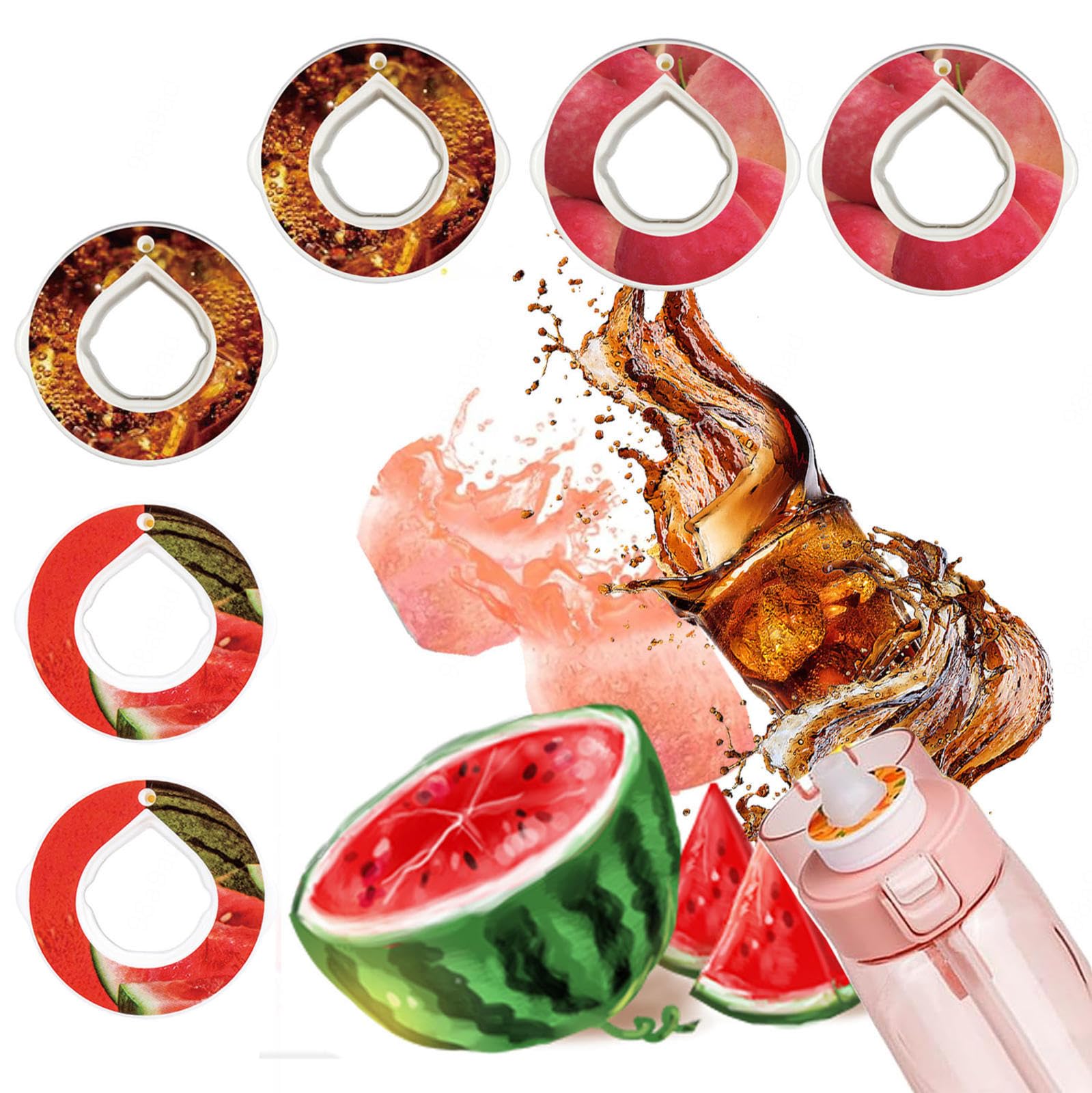 MUNCHIN Compatible with air up Flavor pods, Fruits Flavor Pods for air up Water Bottle, Compatible with air up pods, for Daily Exercise Boost Drinking Water,6pcs
