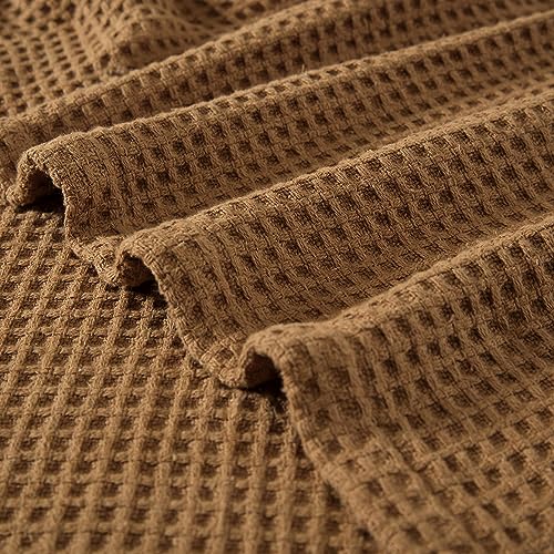 Eddie Bauer Blanket Soft Waffle Weave Bedding, Medium Weight Bedroom Decor, Softens Every Wash, King, Brown