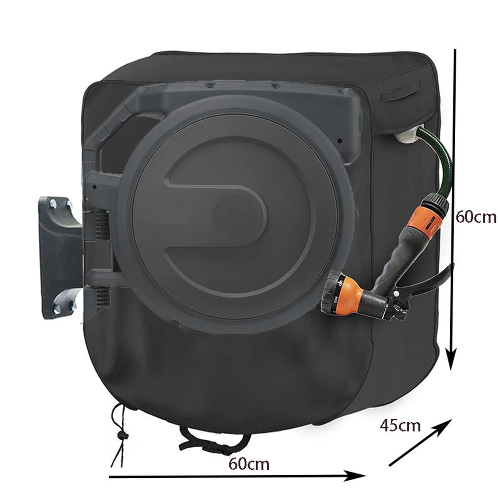 Leefasy Garden Hose Reel Cover Protective Cover Sun Protection Lightweight, Waterproof Garden Hose and Reel Portable Retractable Hose Reel Cover