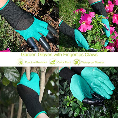 Gardening Tool Set - 13 PCS Heavy Duty Aluminum Gardening Tools Kit Floral Print Garden Tool Set with Non-Slip Rubber Handle & Durable Storage Tote Bag Gardening Supplies Gifts for Women Men