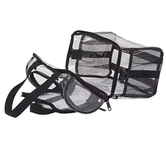 Generic Transparent Lunch Bag, Stadium-Approved, Heavy Duty, Large, Reusable, PVC Material