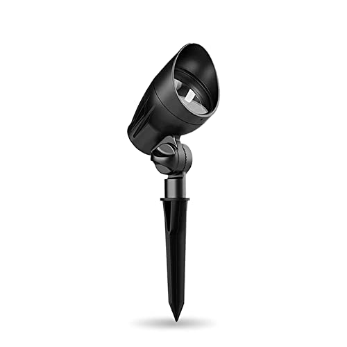 Malibu Low Voltage Spotlight 11W LED Spot Light 12V Outdoor Black Metal Landscape Lighting 300 Lumen 2700K Warm White Hardwired Flood Light with Spike Stake and Connector for Driveway Lawn Garden