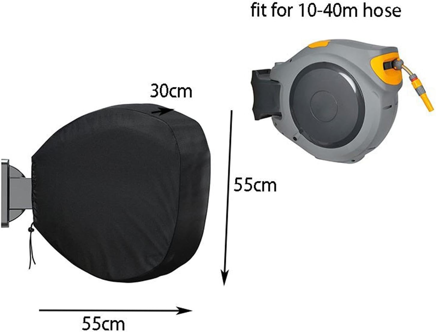 Garden Hose Reel Cover for Water Hose Reel Dustcover Convenient Sun Protection Hose Protector Portable for Outside Garden Yard Equipment