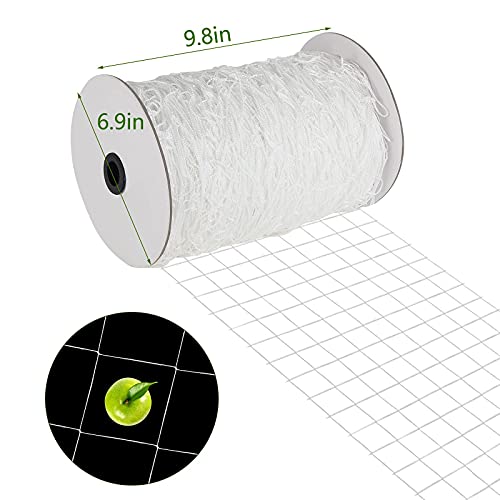 Toolazy Soft Mesh Nylon Trellis Netting Bulk Roll - 5 x 350 ft Heavy-Duty Garden Netting for Climbing Plants,Garden Melons Vegetables, Grape Racks, Hydroponic