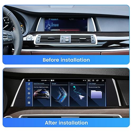Android 12 Double Din Stereo Car GPS Multimedia Radio for BMW 5 Series GT F07 Car Stereo Head Unit Support 4G WiFi Bluetooth SWC Carplay,MNX 8 core 4+64G-CIC