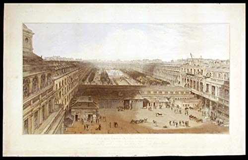 View of the Palais Royal, drawn in Octr. 1827